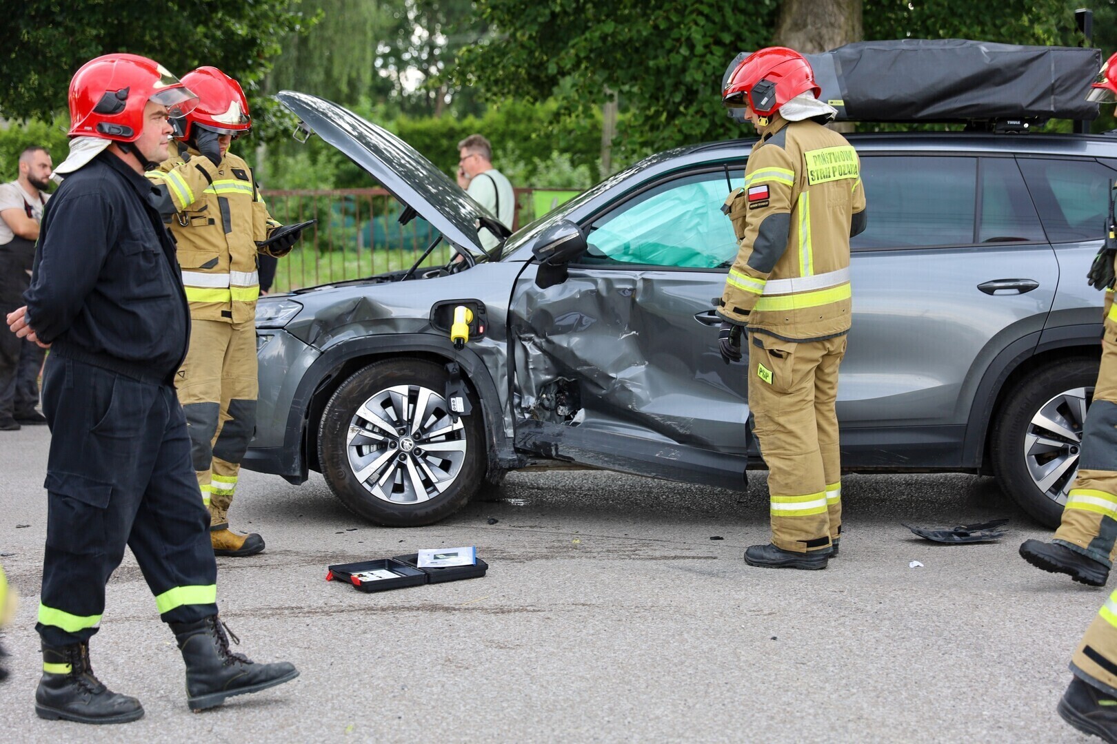 Wypadek w Rokszycach. Skoda wymusiła pierwszeństwo – jedna osoba poszkodowana - ePiotrkow.pl