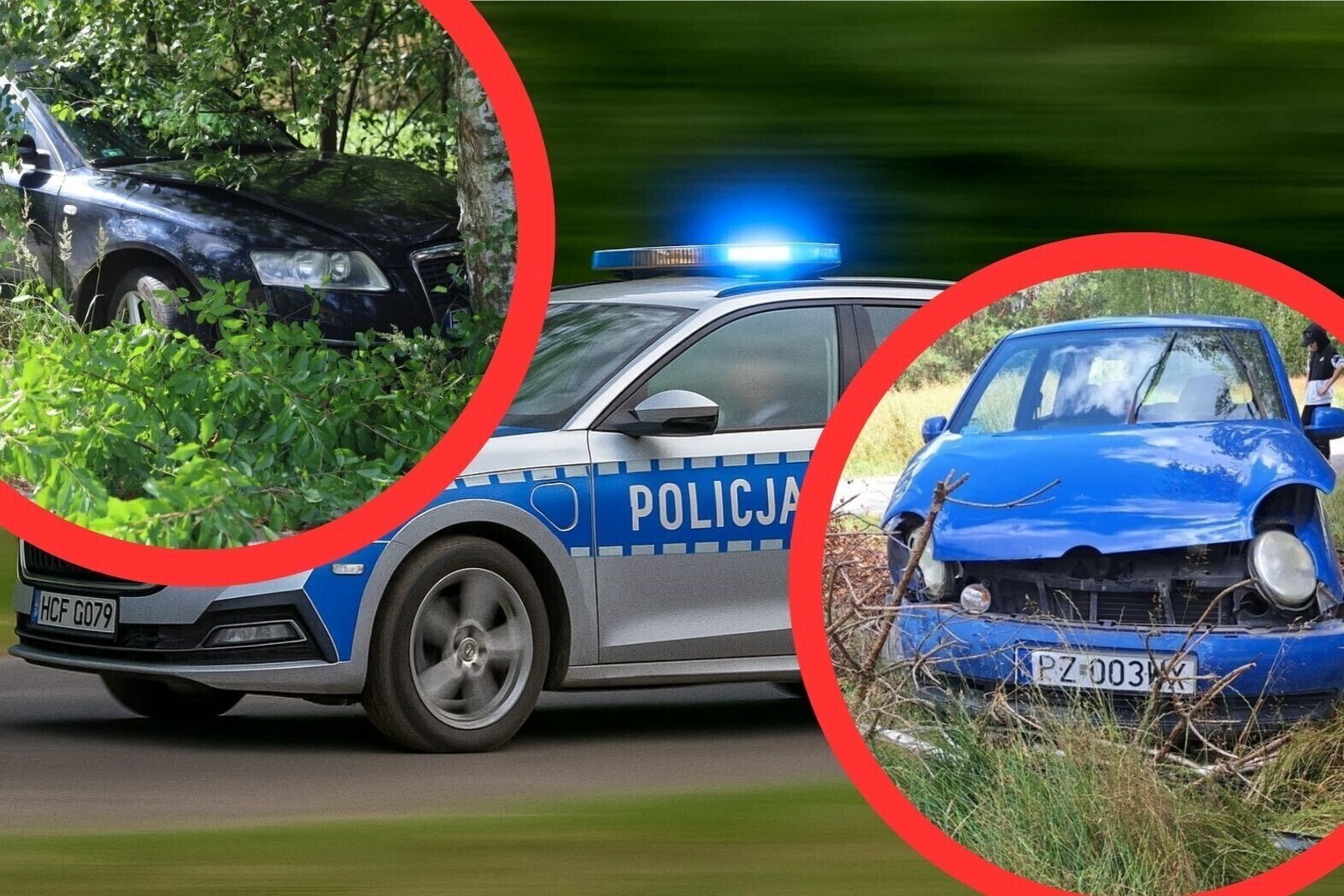 Policyjny pościg za Audi w gminie Wola Krzysztoporska – kierowca nie zatrzymał się do kontroli ...