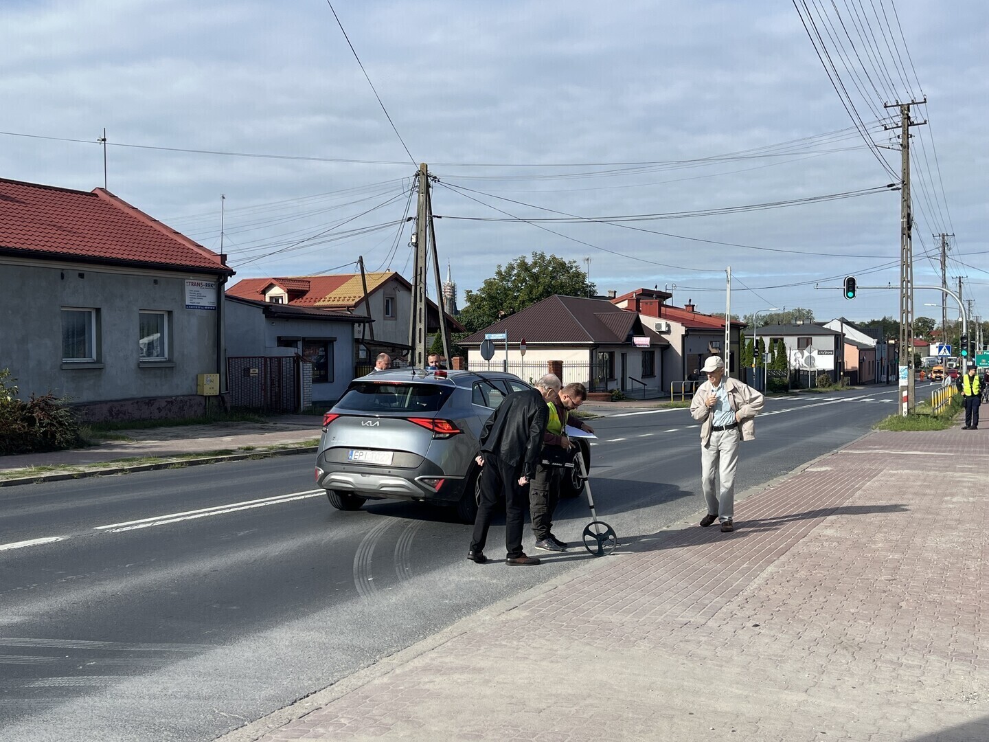 Zamknięta DK12 w Sulejowie. Prokuratura przeprowadziła wizję lokalną w ...